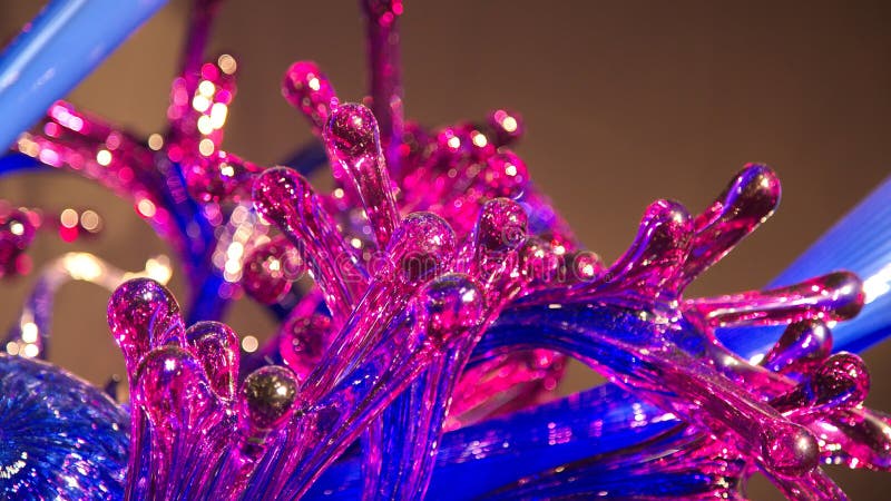 Colored glass art editorial stock photo. Image of chihuly - 81948563