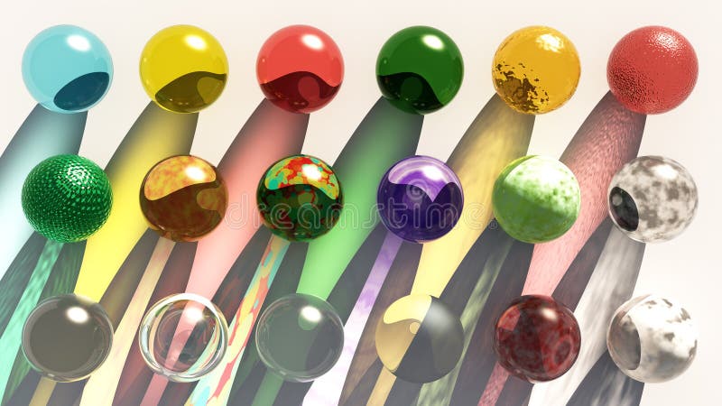 Colored Glass Balls stock illustration. Illustration of material - 40533027