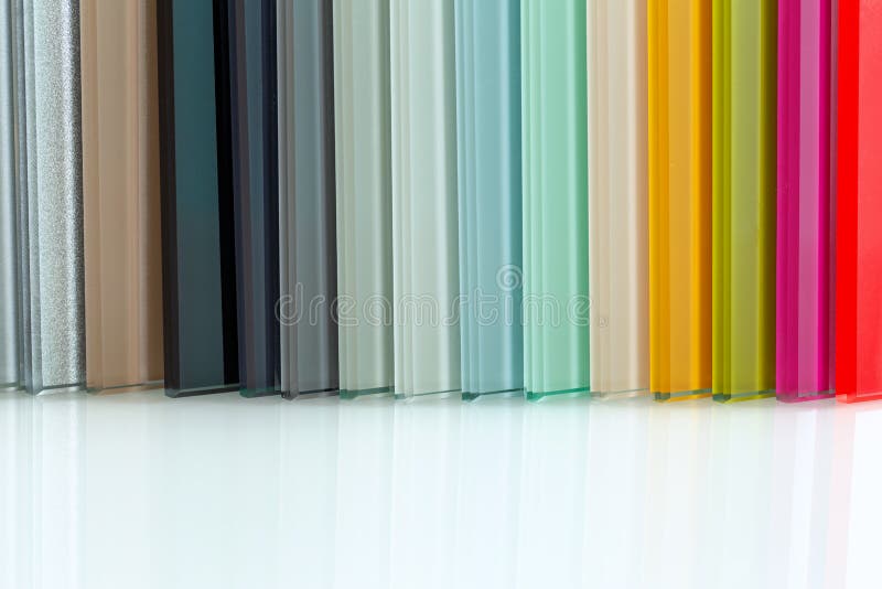 Colored Glass Material for Interior Finishing Stock Image - Image of ...