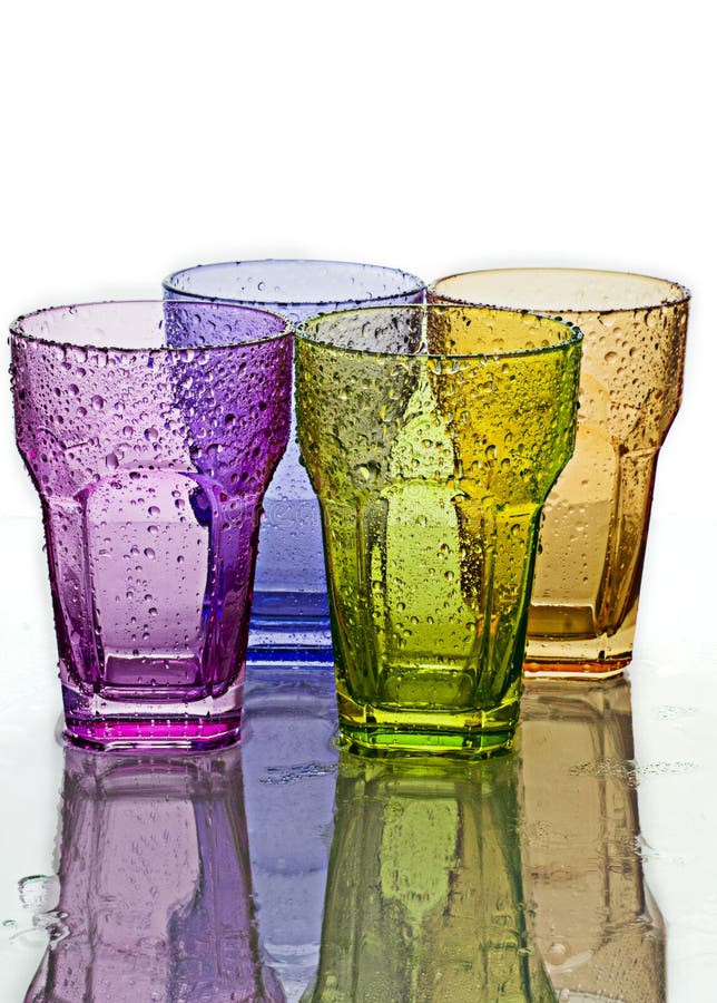 Colored glass stock photo. Image of yellow, drops, glass - 49130672