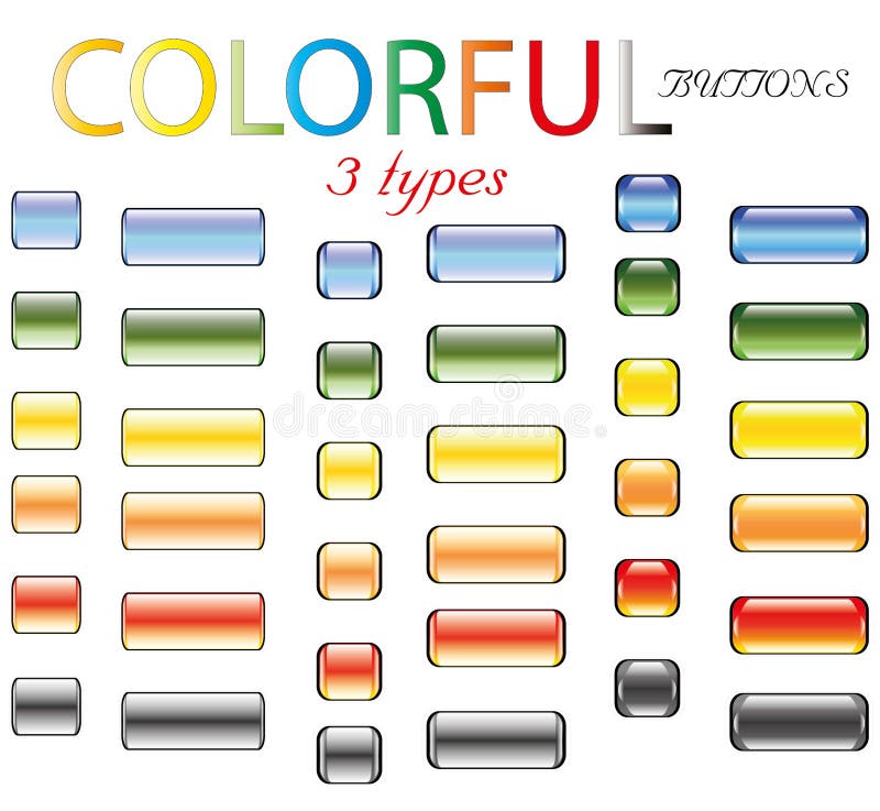 Web buttons stock illustration. Illustration of abstract - 8378111