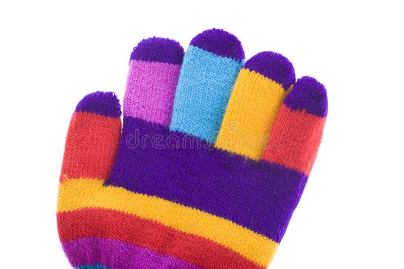 Colored glove closeup stock image. Image of seaso, wear - 7325023