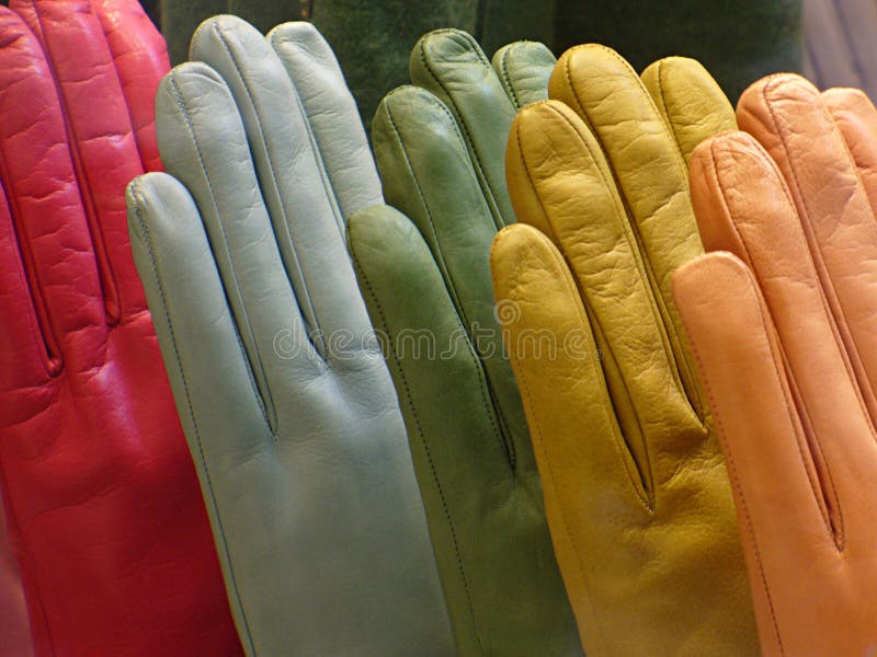 Colored Gloves stock photo. Image of separated, head, gardening - 446196