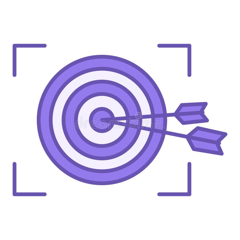 Colored Goals Icon. stock vector. Illustration of strategy - 311218460