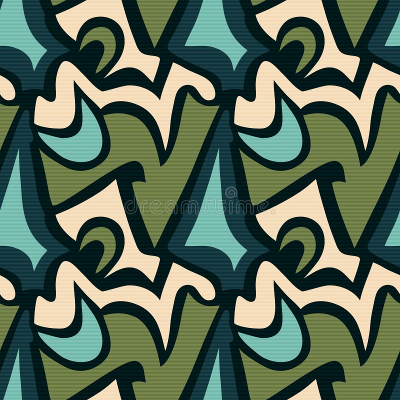 Colored Graffiti Seamless Texture Stock Illustration - Illustration of ...