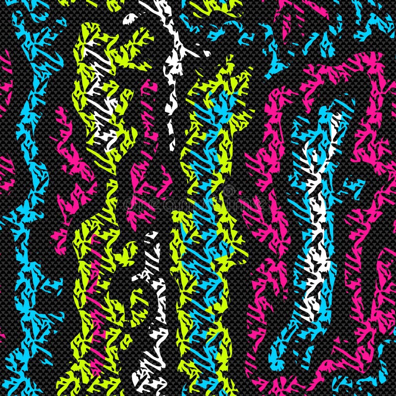 Colored Graffiti Seamless Texture Stock Vector - Illustration of ...