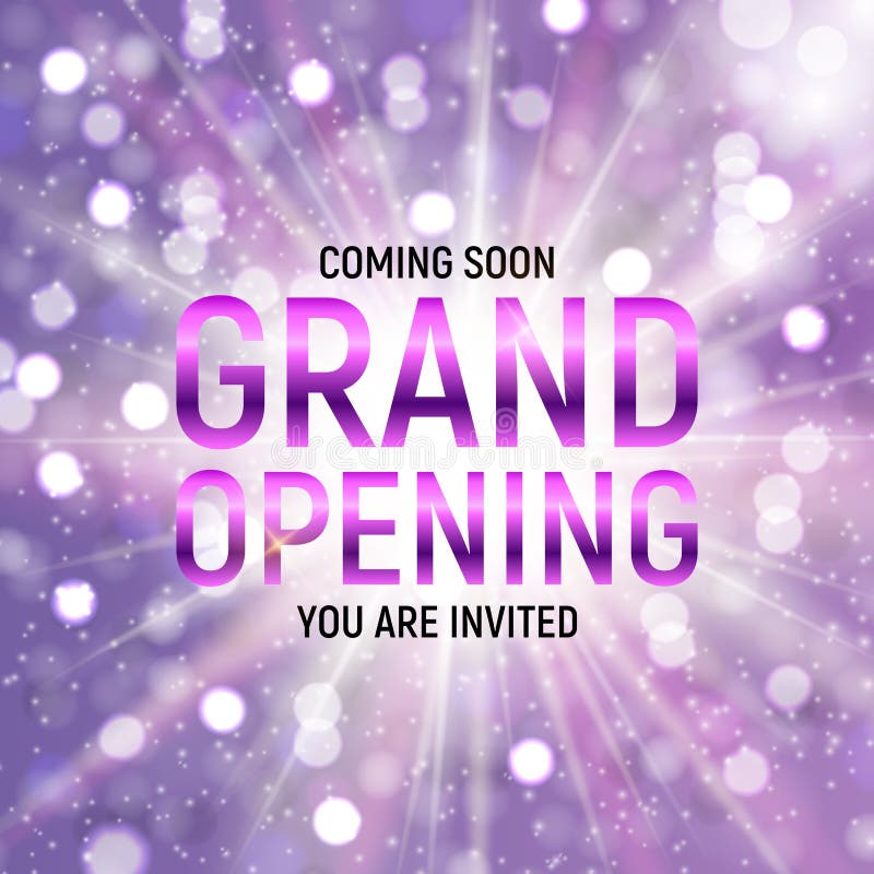 Colored Grand Opening Concept. Vector Illustration. EPS10 Stock Photo ...