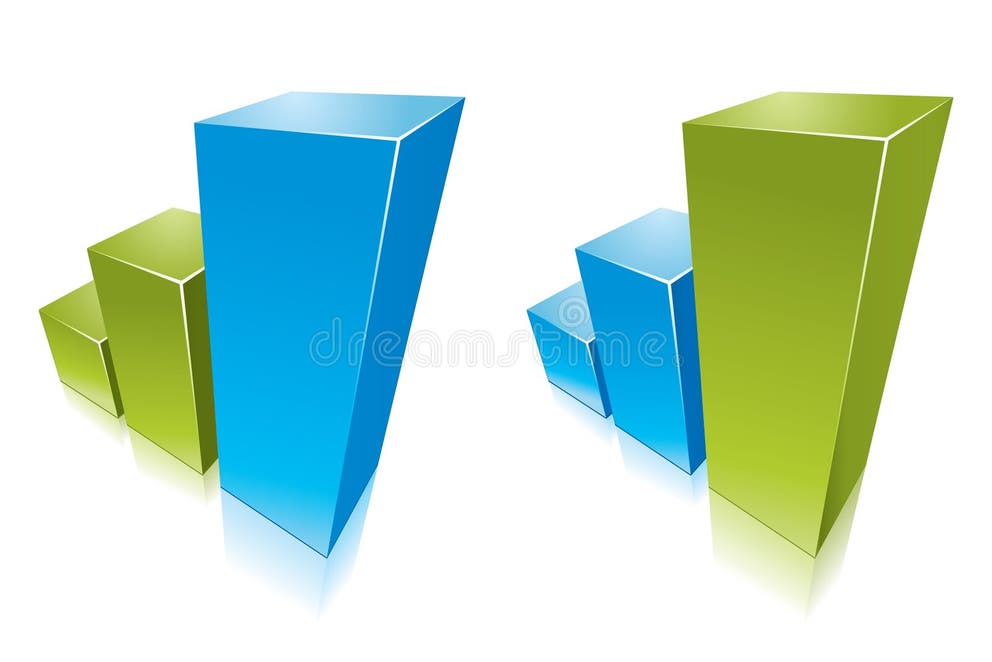 Colored graph growing up stock vector. Illustration of calculating ...