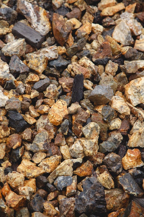 Colored Gravel. the Production of Crushed Stone Stock Image - Image of ...