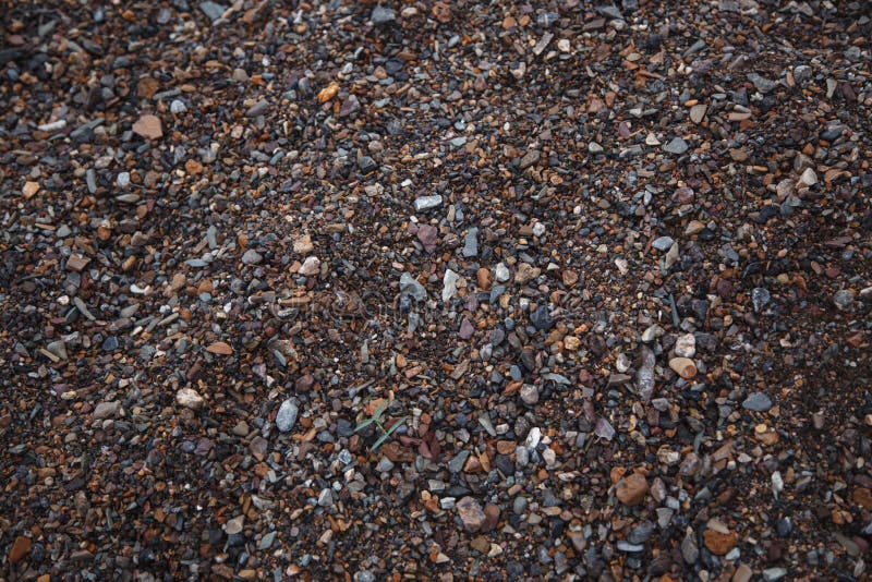 Colored Gravel. the Production of Crushed Stone Stock Image - Image of ...