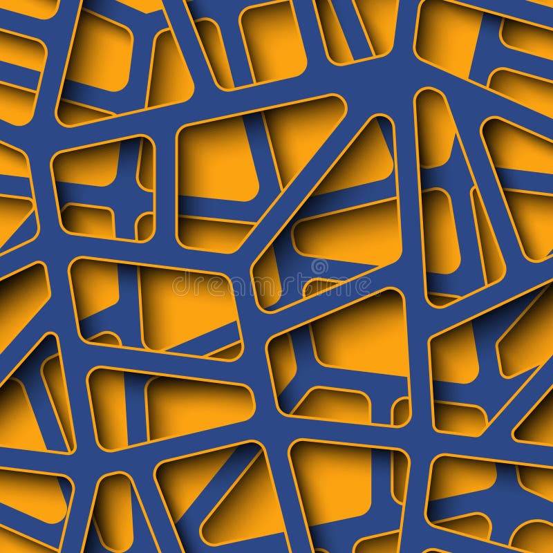 Colored Grid Layers with Shadow. Seamless Pattern Stock Vector ...