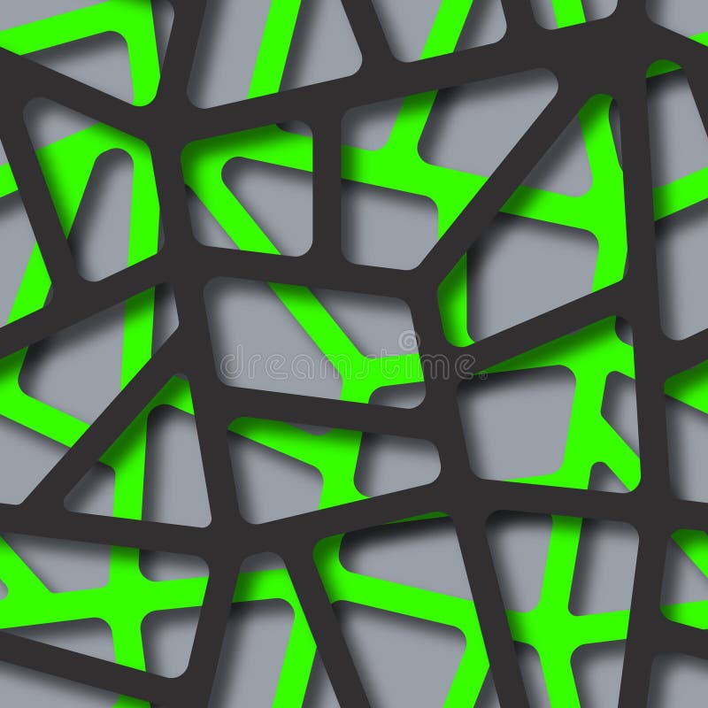 Colored Grid Layers with Shadow. Seamless Pattern Stock Vector ...