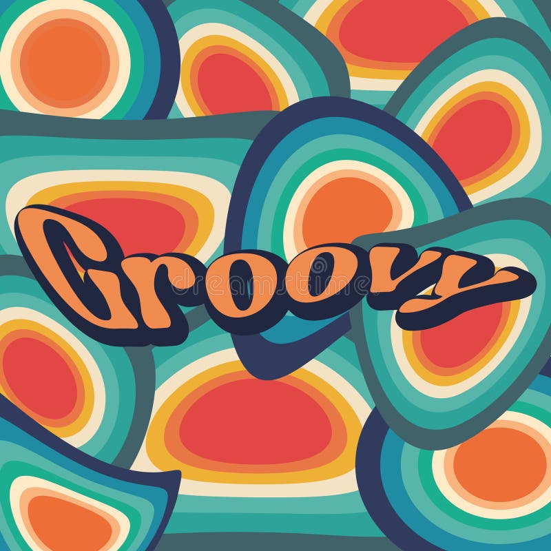 Colored Groovy Background Vector Stock Vector - Illustration of graphic ...