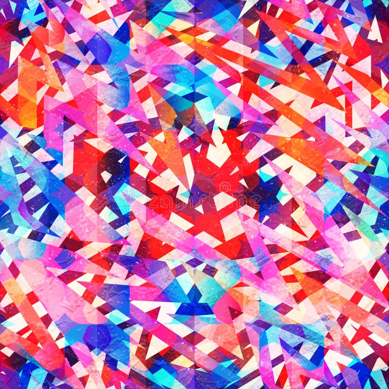 Colored Grunge Seamless Pattern Stock Vector - Illustration of creative ...