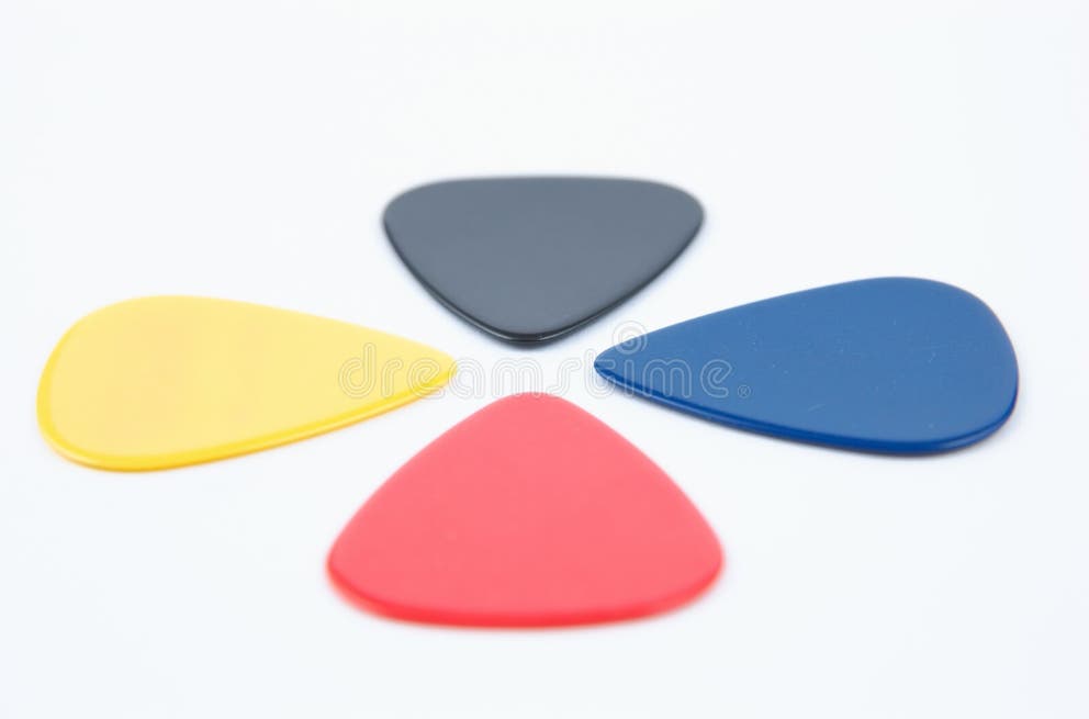 Colored Guitar Picks stock photo. Image of plectrum, black - 12790632
