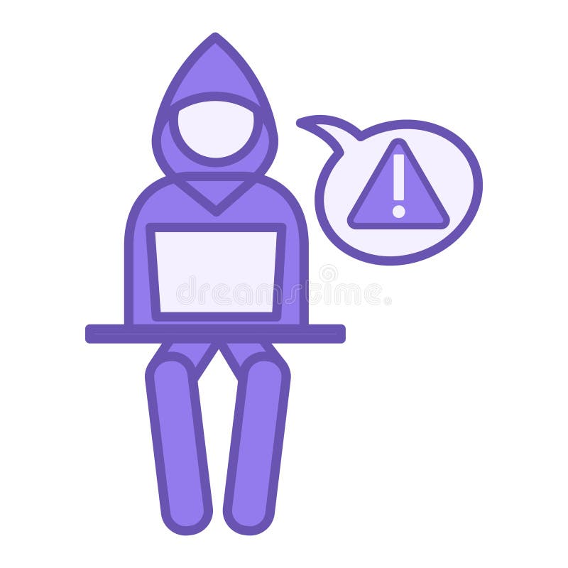 Colored Hack Icon. stock vector. Illustration of cyber - 311187188