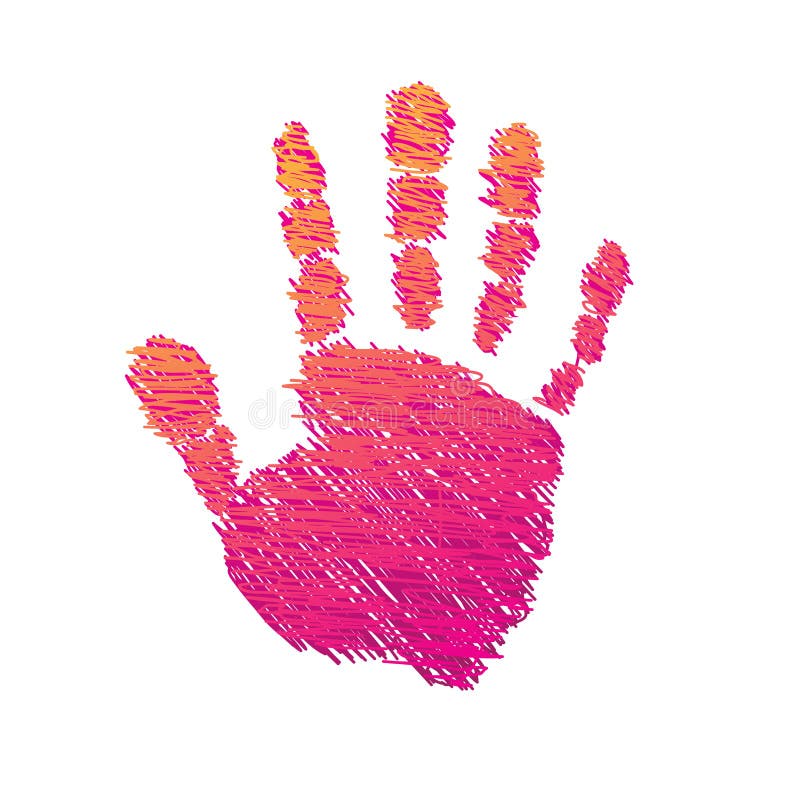 Colored hand with brush. stock vector. Illustration of spray - 17019695