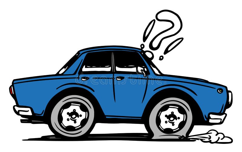 Cartoon Car Flat Tire Stock Illustrations – 1,091 Cartoon Car Flat Tire ...