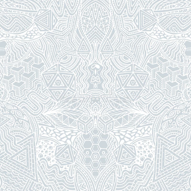 Colored Hand Drawn Psychedelic Zentangle Pattern Stock Vector ...