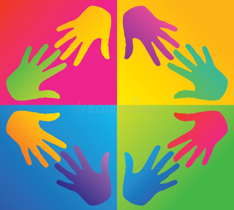 Colored Hands Stock Illustrations – 14,185 Colored Hands Stock ...