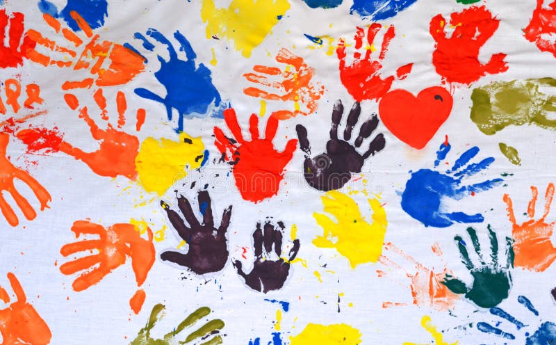 Colored Hands Stock Illustrations – 10,245 Colored Hands Stock ...