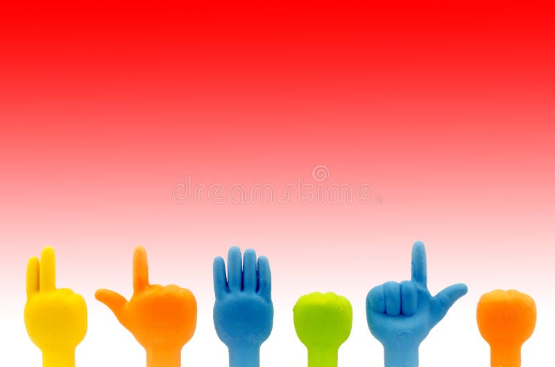 Colored Hands stock photo. Image of childhood, icon, artwork - 34824520