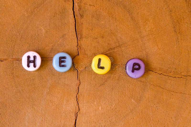Colored help stock photo. Image of letter, label, color - 44526304