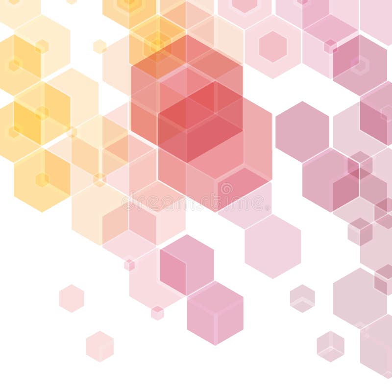 Colored Hexagon. Abstract Vector Background. Polygonal Style. Eps 10 ...