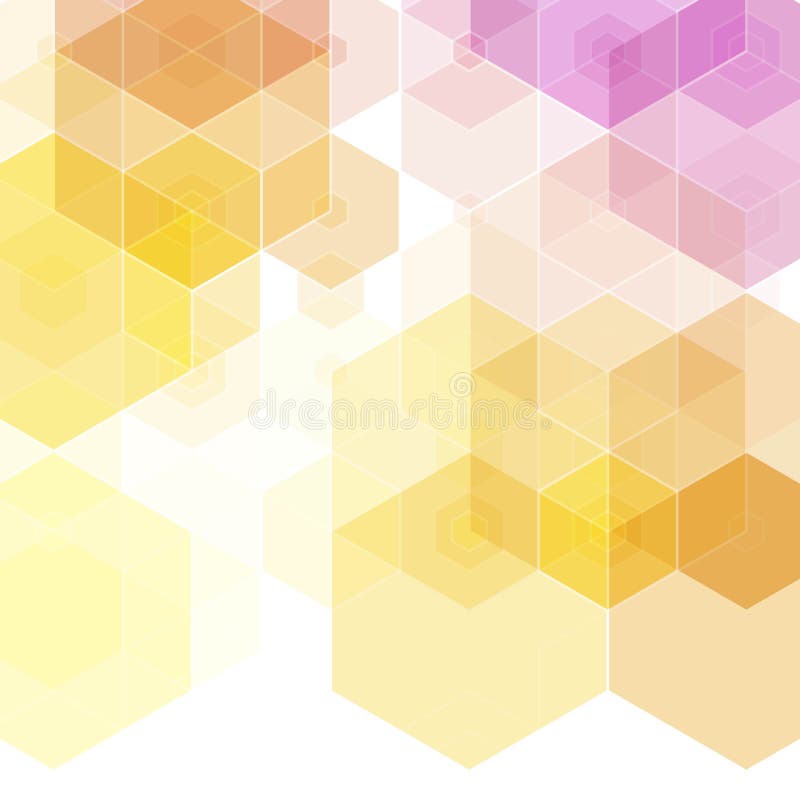 Colored Hexagon. Abstract Vector Background. Polygonal Style. Eps 10 ...