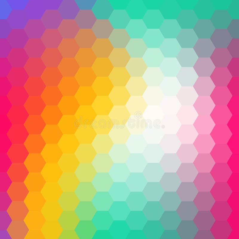 Colored Hexagon Background. Polygonal Style. Layout for Advertising ...