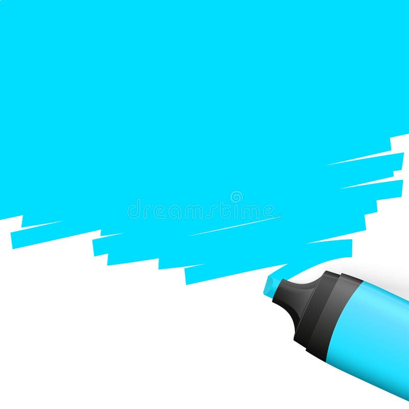 Colored Highlighter with Marking Stock Vector - Illustration of mark ...