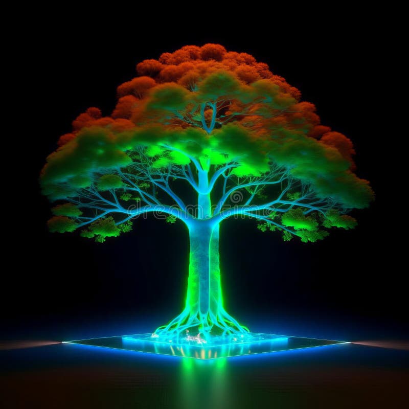 Hologram Tree Stock Illustrations – 508 Hologram Tree Stock ...