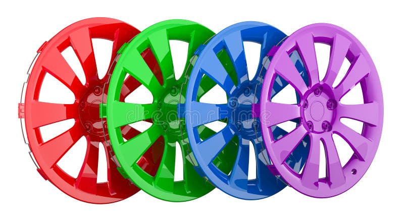 Colored Hubcaps Stock Illustrations – 13 Colored Hubcaps Stock ...