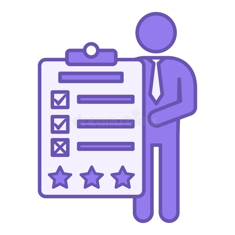 Colored Icon Assessment. stock vector. Illustration of stars - 311434321