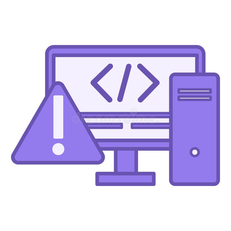 Colored Icon Code Issue. stock vector. Illustration of graphics - 311110062