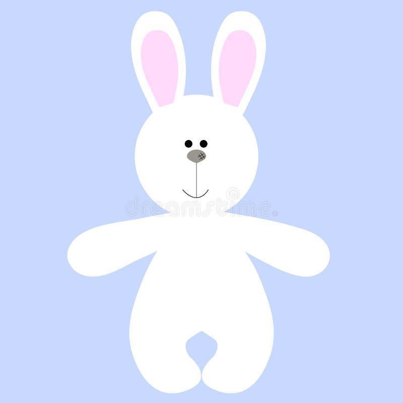 Colored Icon Cute Easter Baby Bunny. the Template Stock Vector ...