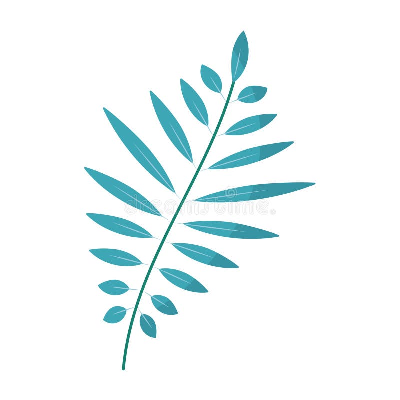 Colored Icon of a Leaf Vector Stock Vector - Illustration of plant ...