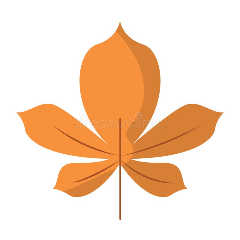 Colored Icon of a Leaf Vector Stock Vector - Illustration of summer ...