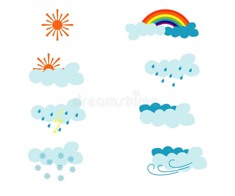 Different Weather Conditions Stock Illustrations – 190 Different ...