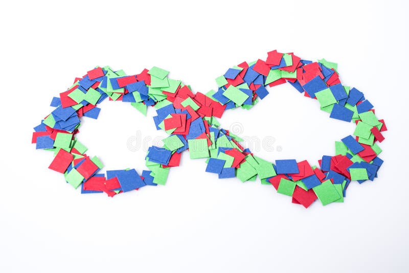 Colored Infinity Loop Isolated in a White Background Stock Photo ...