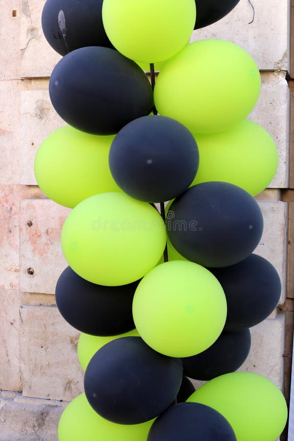 Colored Inflatable Balloons Stock Photo - Image of balloons, israel ...