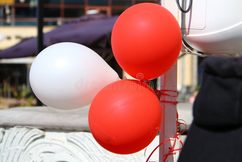 Colored Inflatable Balloons Stock Photo - Image of city, room: 173547580