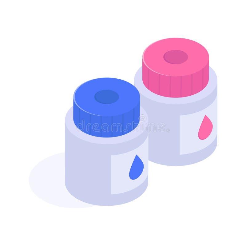 Colored Ink Bottles for Use in Large Format Printers or Copiers Stock ...