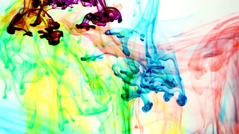 Ink Dripping in Water Abstract Background Stock Video - Video of ...