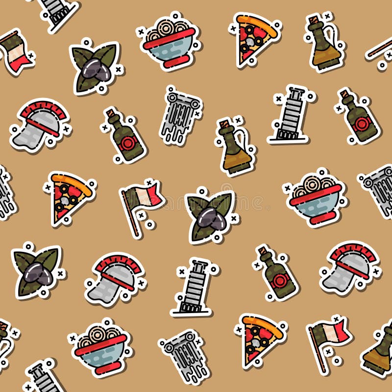 Italy pattern stock illustration. Illustration of capital - 33141893