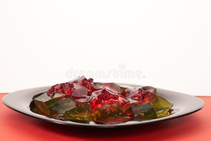 Colored Jelly on a Colored Background Stock Photo - Image of ...
