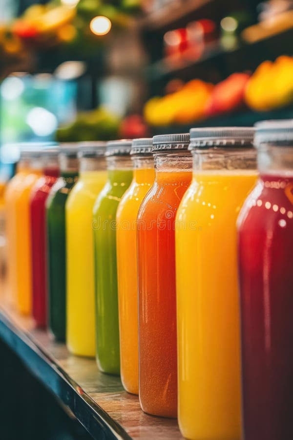 Colored Juice Jars stock image. Image of home, juices - 377390283
