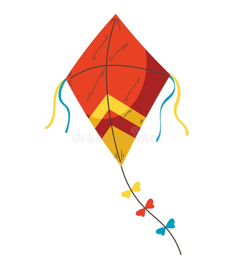 Colored kite fly game stock vector. Illustration of leisure - 331025535