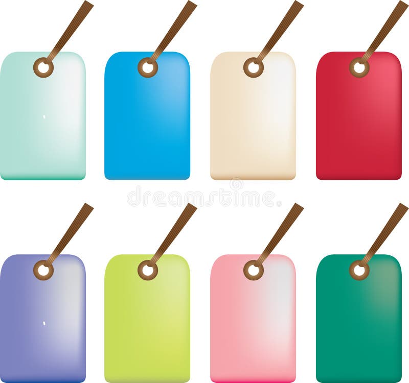 Colored labels stock vector. Illustration of vector, yellow - 13172327