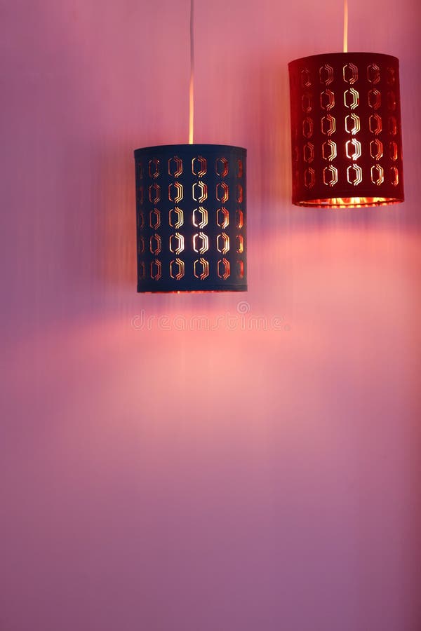 Colored lamp stock photo. Image of architecture, modern - 93541564